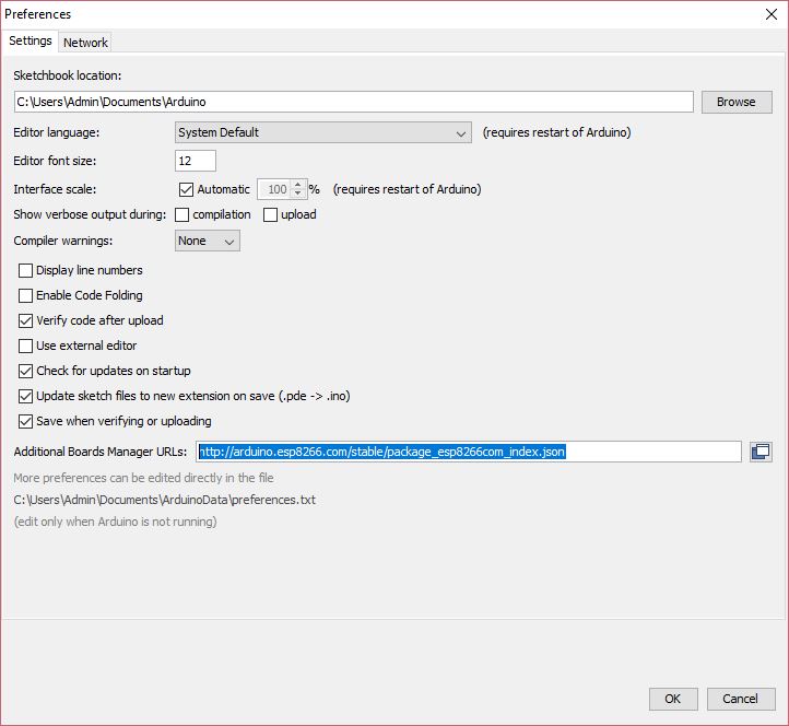 Arduino File Preferences Marginally Clever Robots