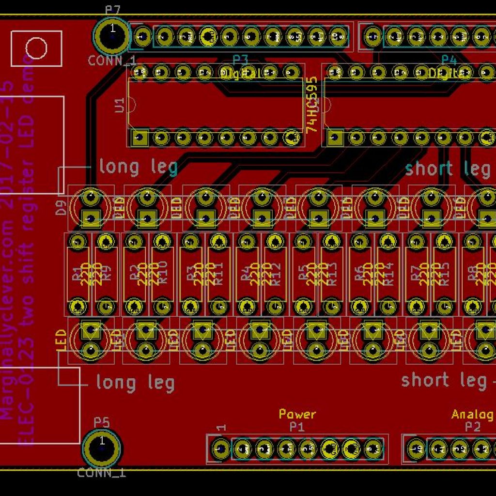 How to daisy chain 74hc595n shift registers | Marginally Clever Robots